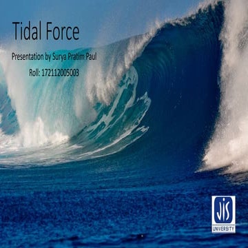 Tidal force | PPTX