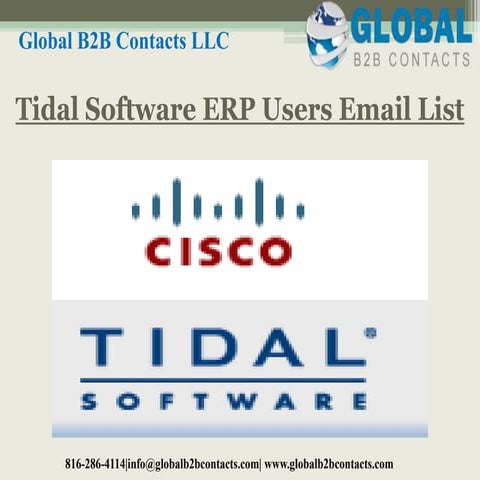 Tidal software erp users email list | PPTX