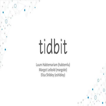 Tidbit Design Presentation | PPT
