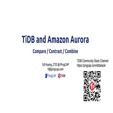 TiDB vs Aurora.pdf | Databases | Computer Software and Applications