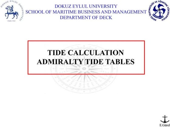 Tide calculation u.s | PPT