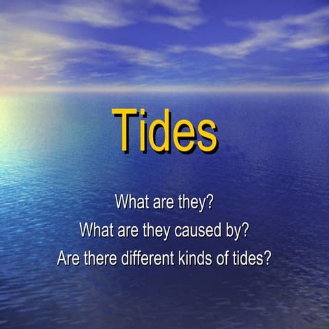 Tides | PPT