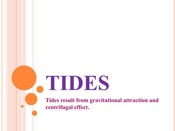 Ocean tides, types and theories | PPT