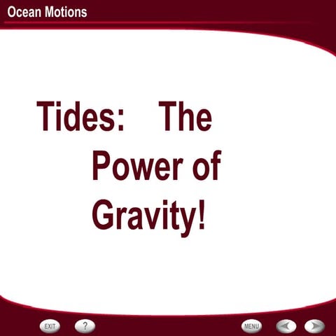 Tides PPT about Tides,spring tides,neap tides etc | PPTX
