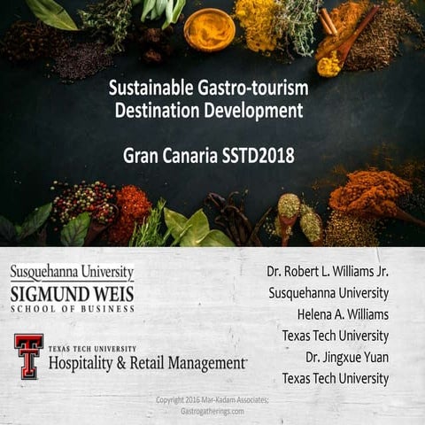 Gastro-tourism as a sustainable destination development driver | PPTX
