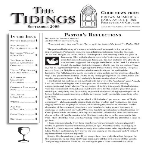 Russell Stern Church Music Director Recommendations | PDF