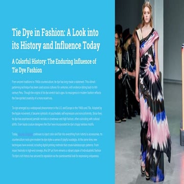 Tie Dye in Fashion A Look into its History and Influence Today.pdf