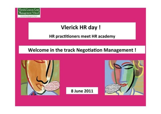 Negotiation & social partners - Prof. dr. Katia Tieleman | PDF | Science