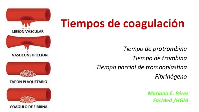 Cascada y tiempos de coagulación