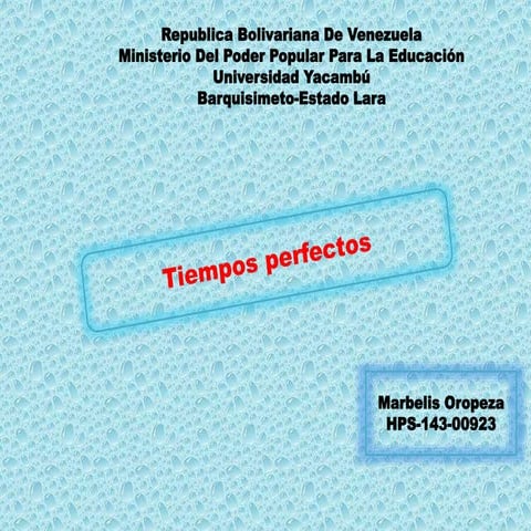 Tiempos perfectos | PPTX