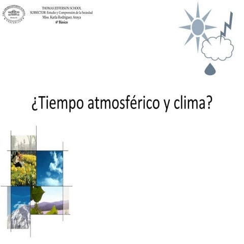 Tiempo Y Clima | PPT