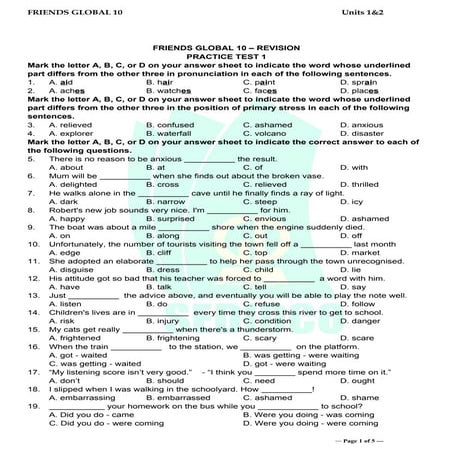 Tieng Anh 10 Friends Global - Unit 1&2 - Test 1.docx