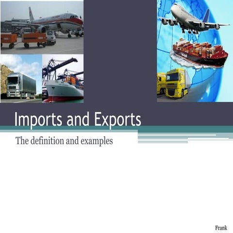 Imports and Exports | PPTX