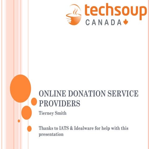 Online Donation Service Providers | PPT