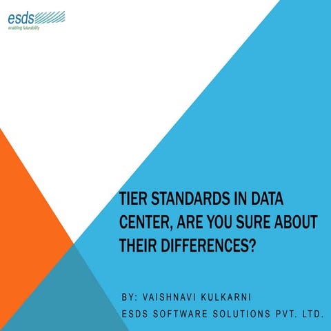 Tier standards in data center, are you sure about their differences? | PPTX
