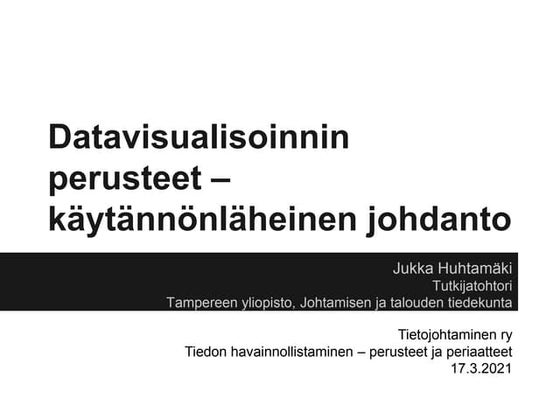 Five viewpoints to visualization | PPT