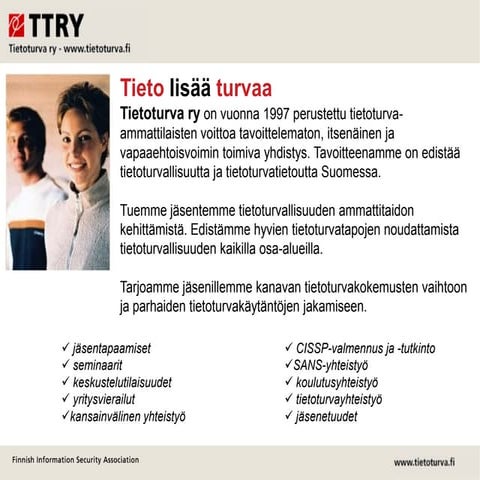 Tietoturva ry lyhyesti | PPT
