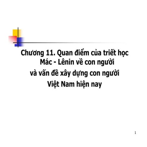 Tieu luan triet hoc quan diem ve con nguoi trong triet hoc mac lenin | PDF