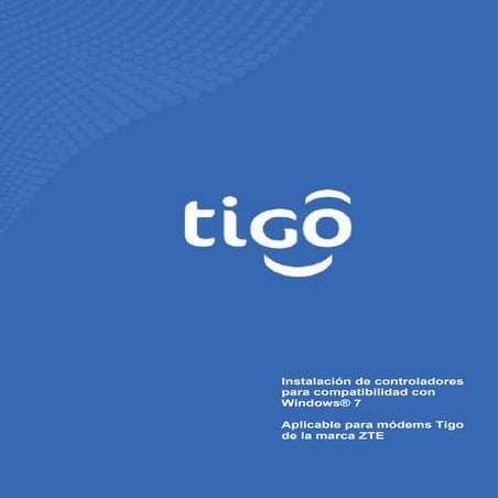 Tigo Usb Modem Zte Win 7 | PDF