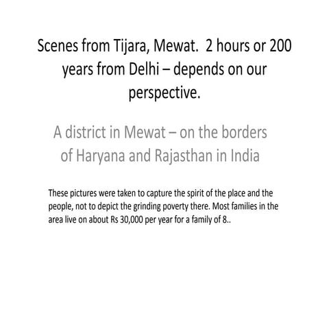 Tijara - District in Mewat, North India | PPSX