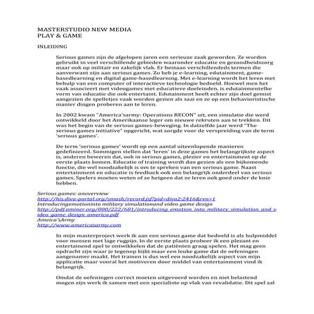 Tijs dessers eindpresentatie tekst | PDF