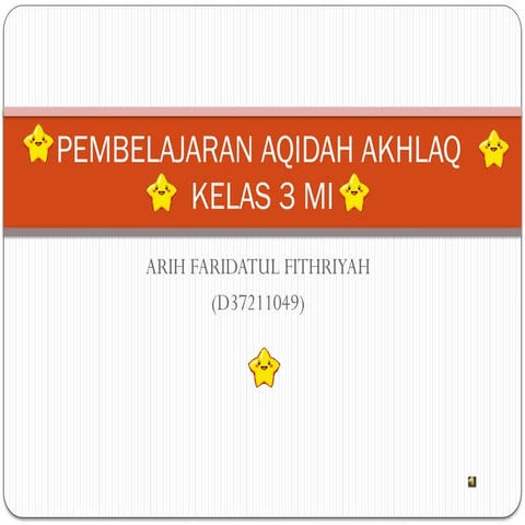 tik-aqidah-kelas-33.pptx aqidah akhlak kelas 3 mi | PPTX