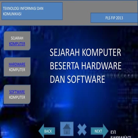 sejarah komputer beserta hardware dan software | PPTX