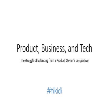 Business, Product and Technical team | PPT
