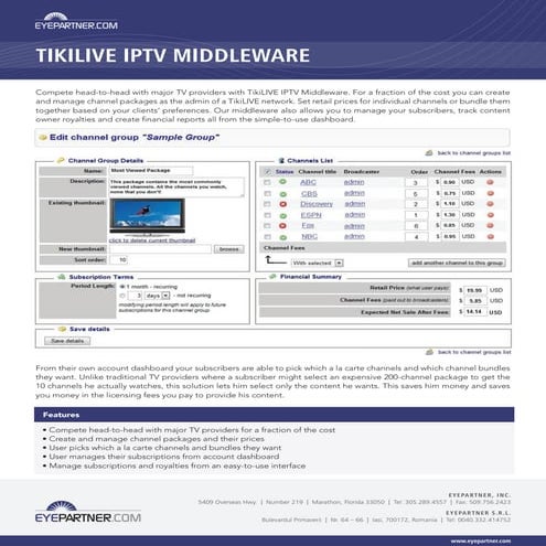 TikiLive IPTV Middleware | PDF
