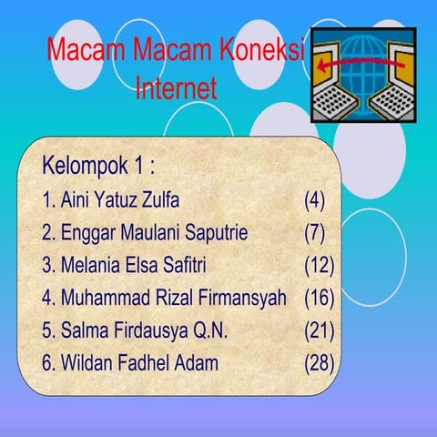 Macam Macam Koneksi Internet | PPTX