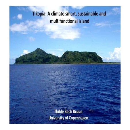 Tikopia: A climate smart, sustainable and multifunctional island | PDF