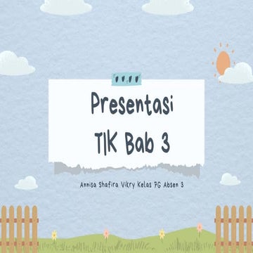 PRESENTASI TIK BAB 3 | PDF