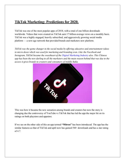 TikTok | PDF