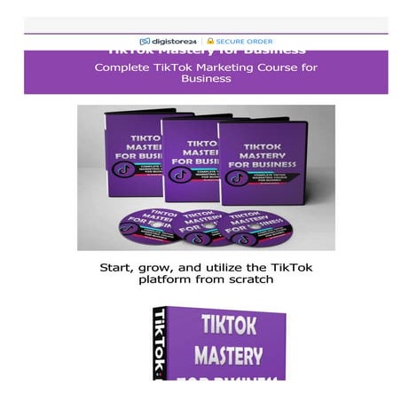 TikTok Mastery For Business | PDF | Internet for Beginners | Internet