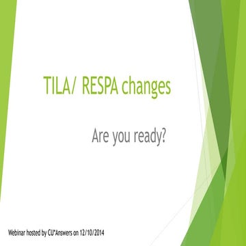 Tila/Respa Changes | PPT