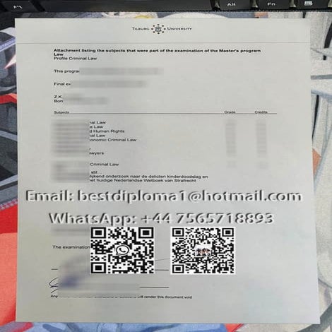 Tilburg University Transcript, Buy Master‘s Transcript online | PDF