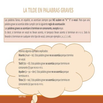 250 Palabras Graves Con Tilde – Ejemplos De Palabras Graves – TEDG