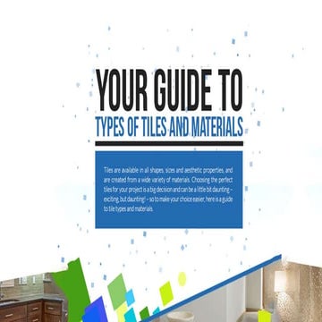 Your Guide to Types of Tiles and Materials | PPTX