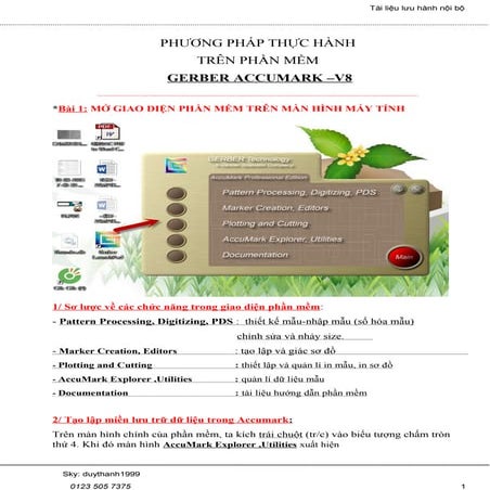 CÁC LỆNH GIÁC SƠ ĐỒ GERBER | PDF