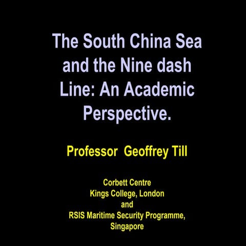 Professor Geoffrey Till | PPT