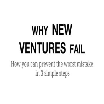 Till carlos why new ventures fail | PDF