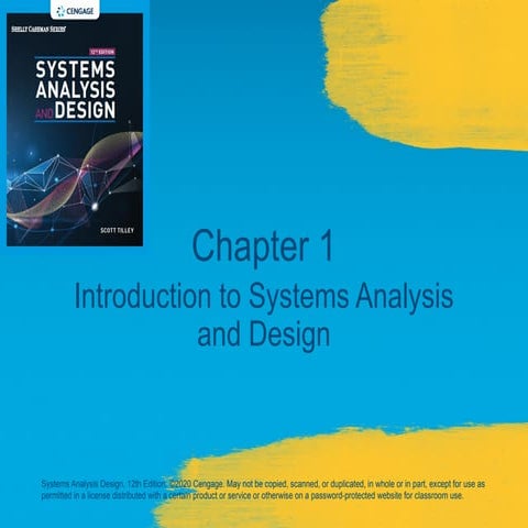 Systems Analysis and Design Tilley12e_PPT_Ch01 | PPTX