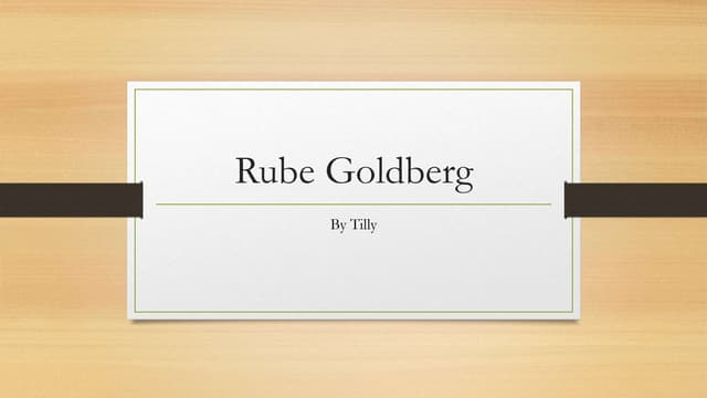Rube Goldberg Jack | PPTX