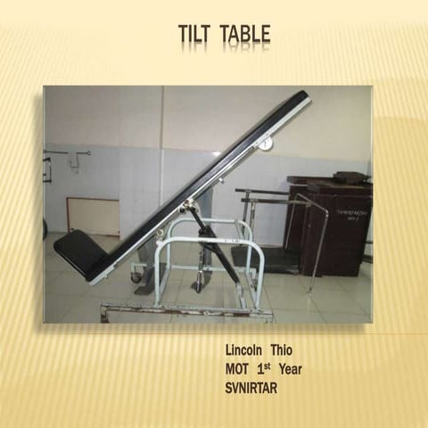 Tilt table | PPTX