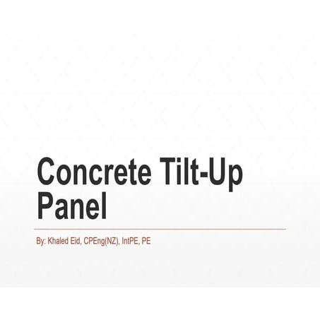 pre cast tilt up panel | PDF