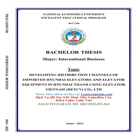 Tải Luận Văn Bachelor Thesis Major International Business, 10 Điểm | DOCX