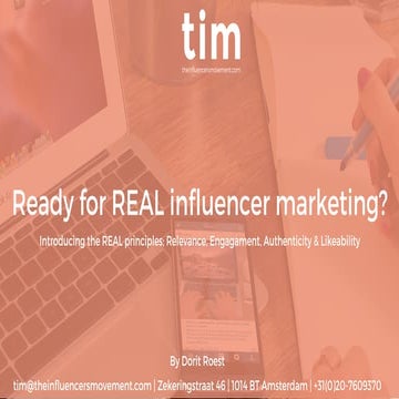 Ready for REAL influencer marketing? By Dorit Roest At the European ...
