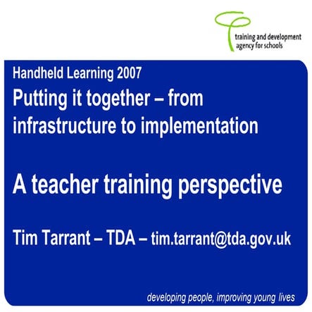 Tim Tarrant, TDA | PPT