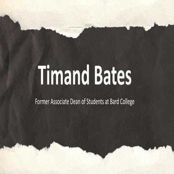 Timand Bates - A People Leader and Influencer - Kingston, NY.pdf