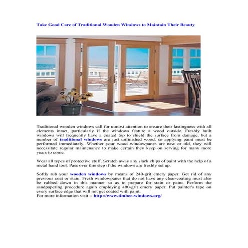 Wood windows | PDF